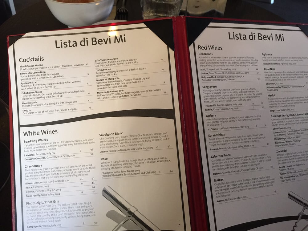 Menu - Mangia Mi
